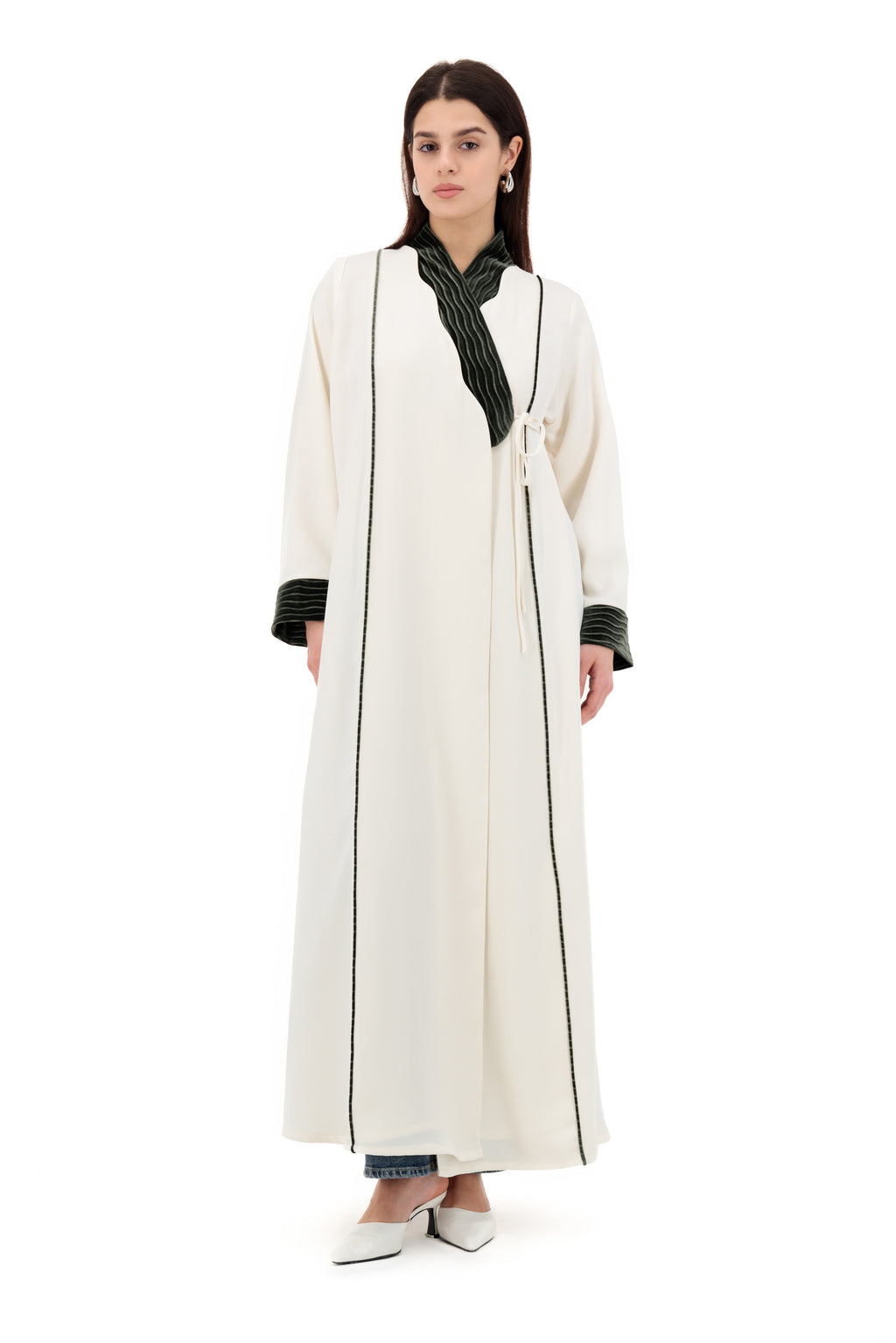 SAFA in cream x green velvet – illistudio